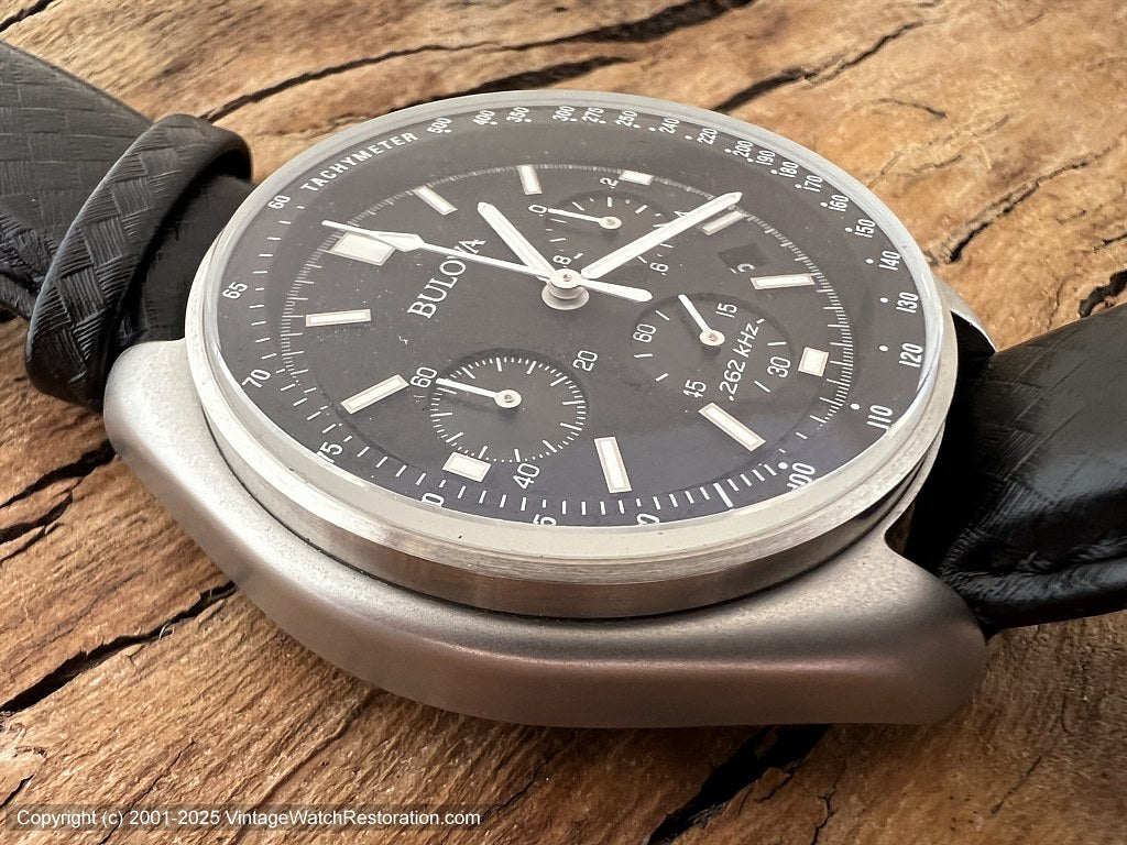 Bulova 'Apollo 15 Commemorative' Black Dial Chronograph with Date, Qua ...