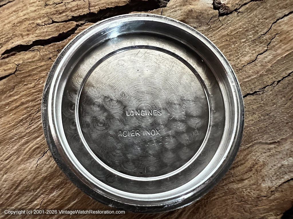 Longines Military Style with Lumed Numbers and Cool Dial Patina, Manua ...