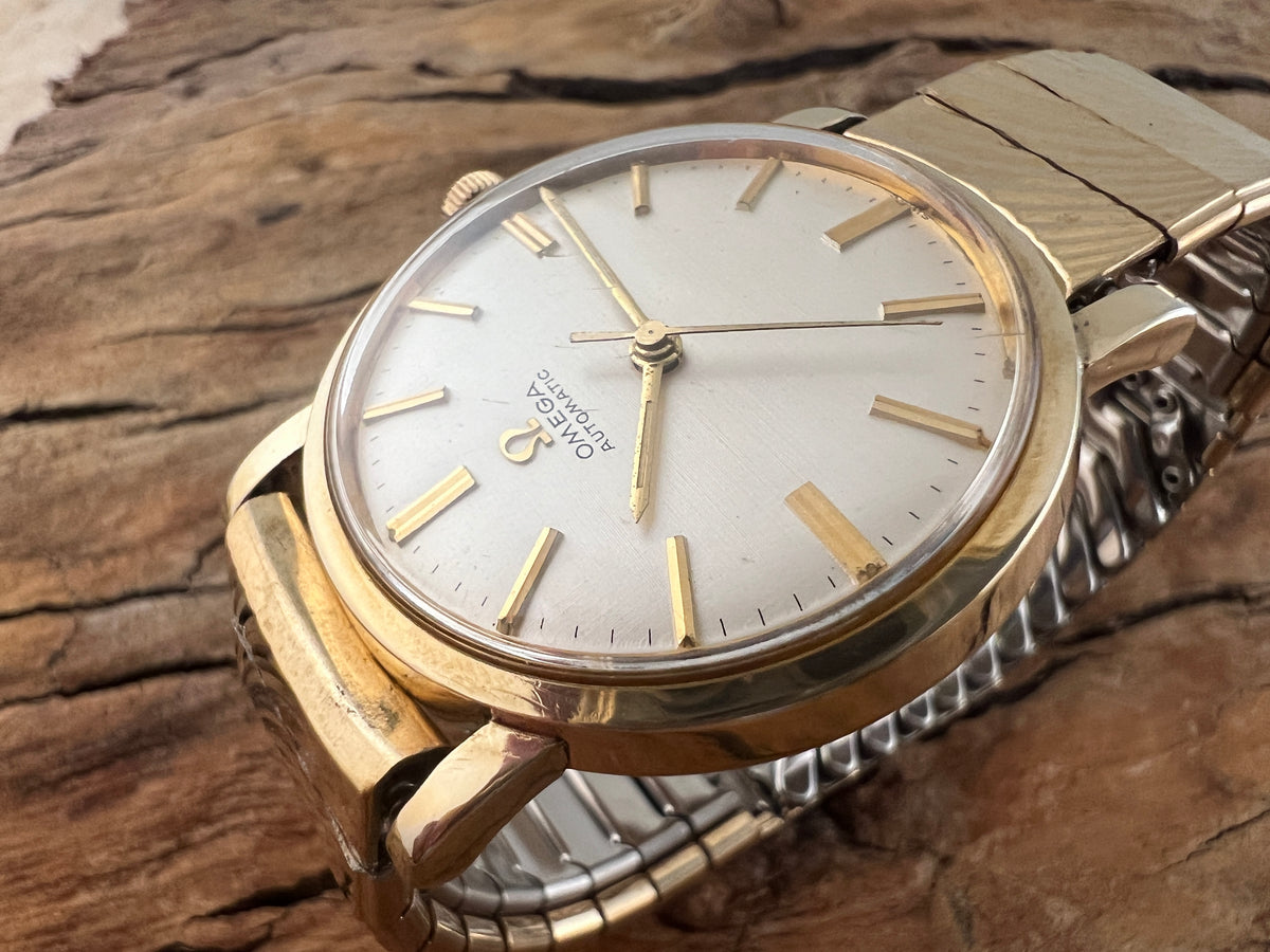 Omega Classic Style with Perfect Pearl White Dial and Golden Baton Mar ...