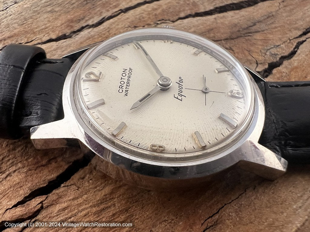 Croton 'Equator' Mint Sunburst Dial, Manual, 30mm – Vintage Watch ...