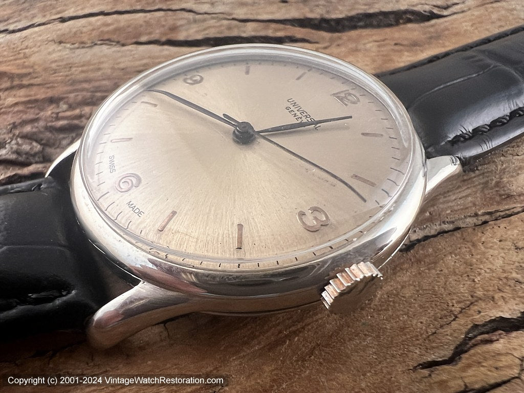 Universal Light Bronze Brushed Dial with Steel Blue Hands, Automatic ...