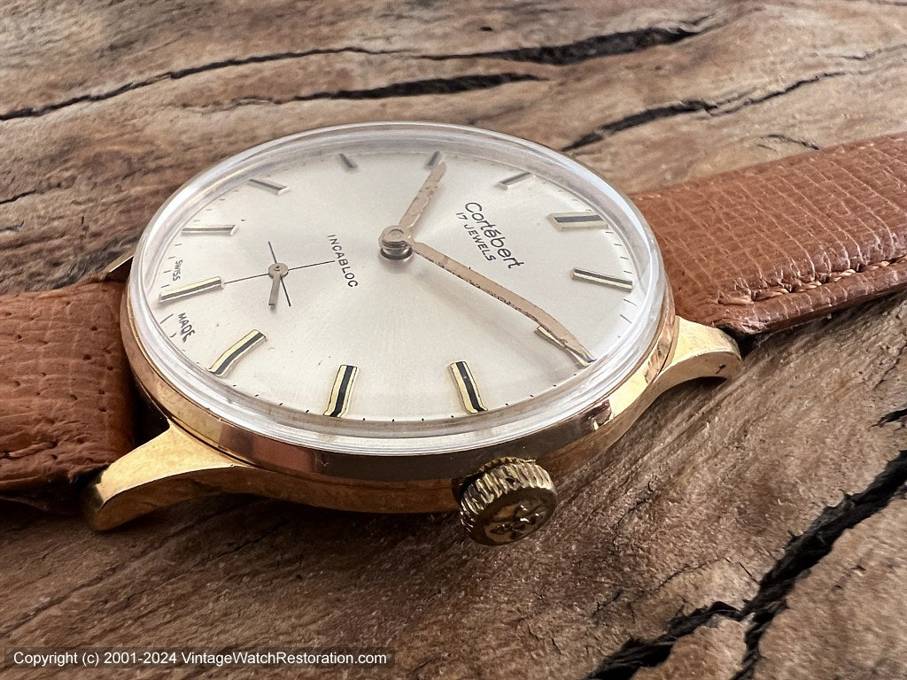 Cortebert Silver Dial '60 1er Prix Observatoires' with Presentation Bo ...