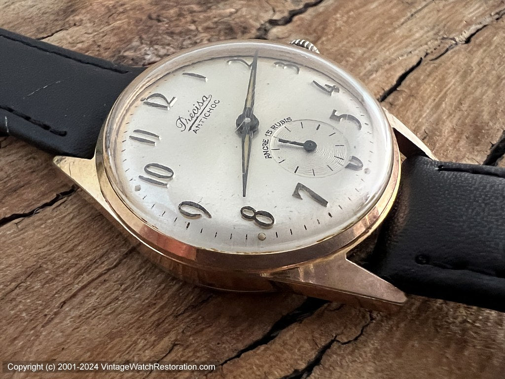 Precisa Silver Dial with Bold Deco Numbers, Manual, 31mm – Vintage ...