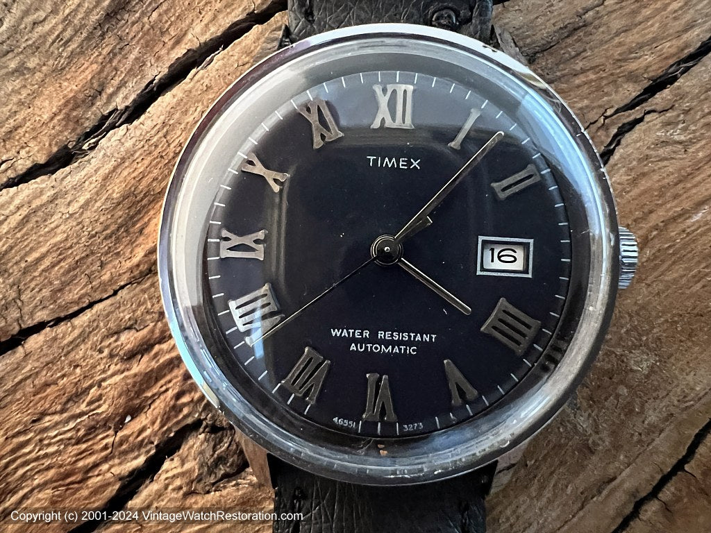 Timex British Model Dark Slate Gray Dial with Silver Roman Numerals, A ...