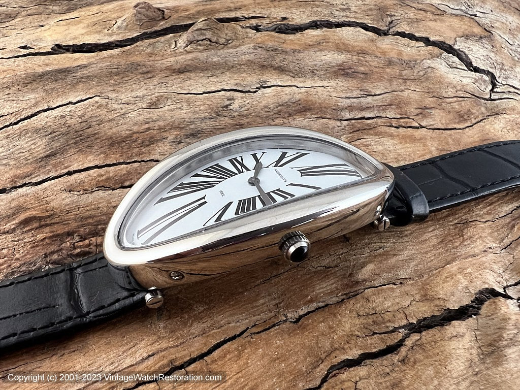 Waterman's 'York' Exploding Roman Numeral Dial in Large Oblong Case, Q ...