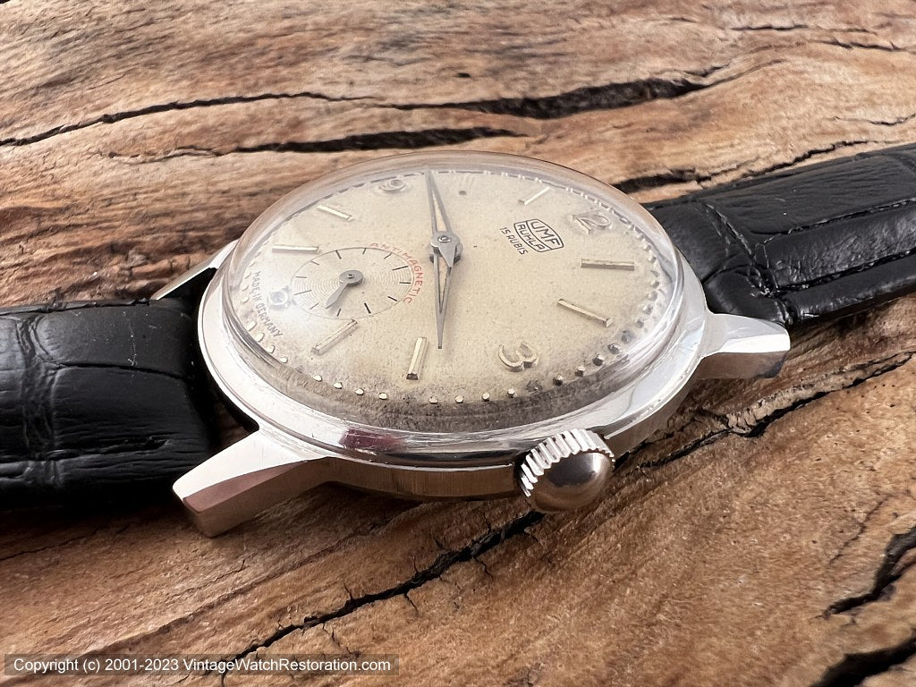 UMF Ruhla German-made with Soft Beige Patina Dial, Manual, 33mm ...