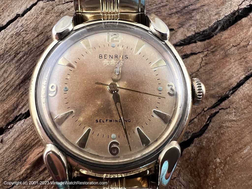 Benrus 3-Star Warm Chestnut Patina Dial, Automatic, 33mm – Vintage ...