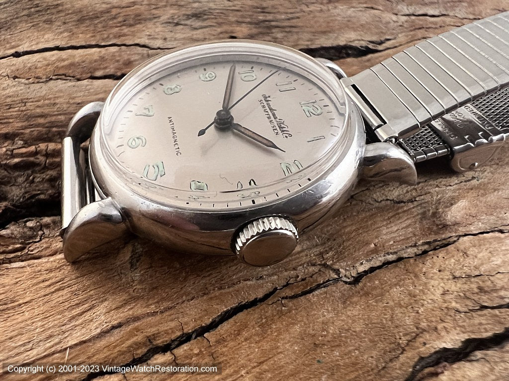 IWC Early Model Green Lume Numerals in Original Forstner Bracelet, Man ...