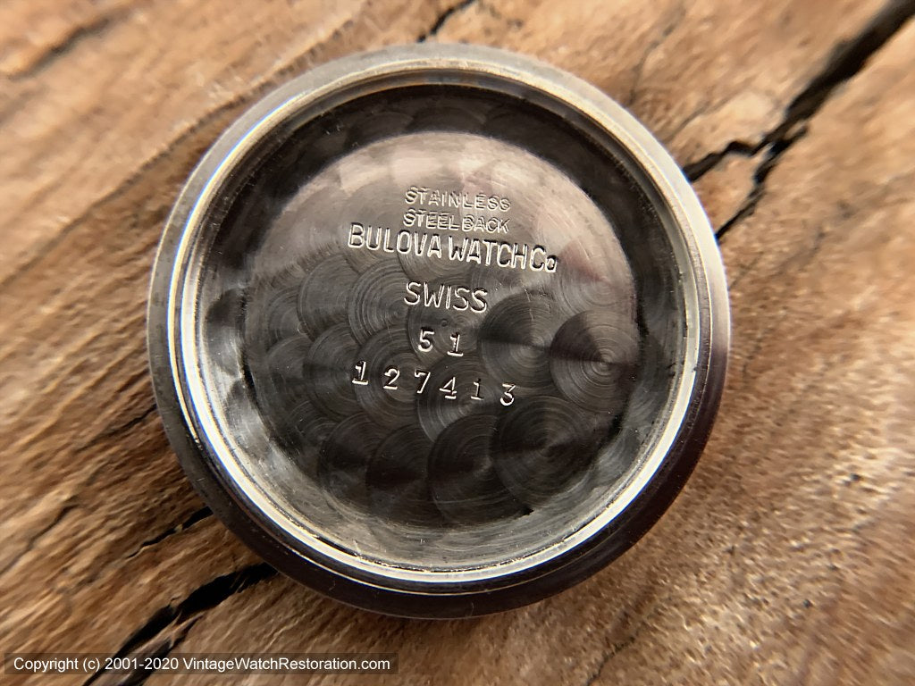 Bulova Aged Copper Dial, Manual, 30.5mm – Vintage Watch Restoration