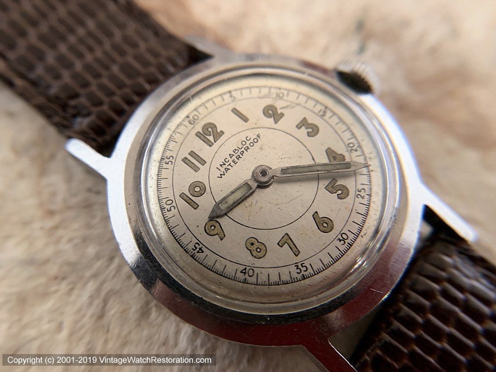 Clebar Military Style with Silver Dial, Manual, 29.5mm – Vintage Watch ...
