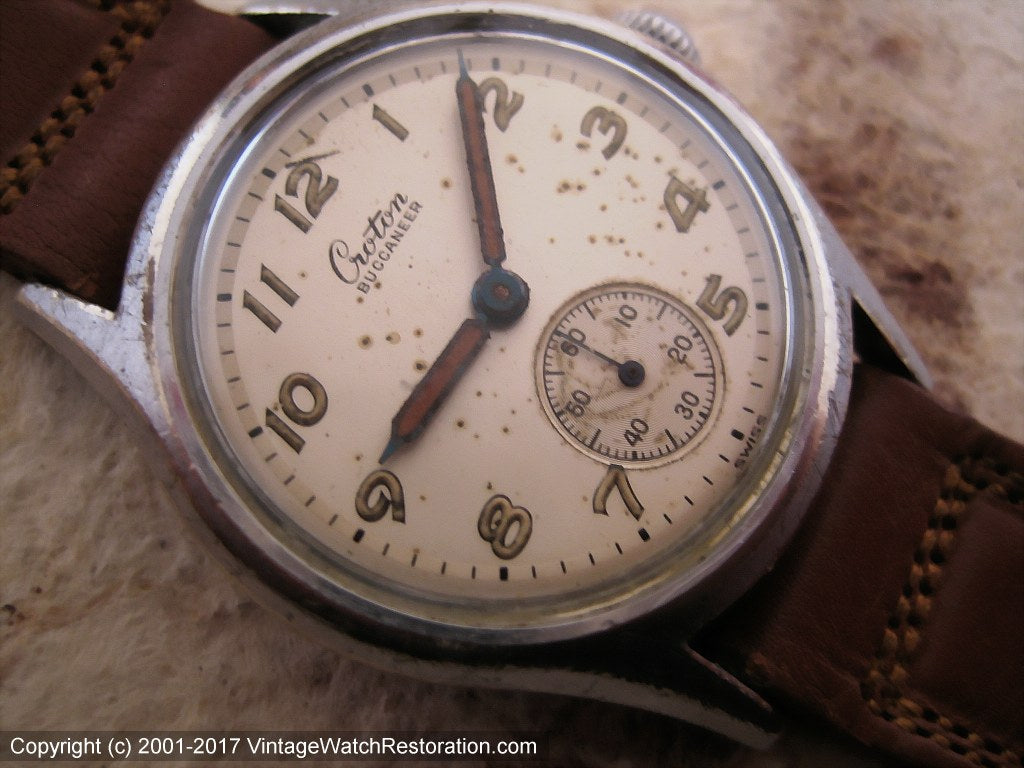 Mid-Size Croton 'Buccaneer' (OC1), Manual, 31mm – Vintage Watch Restoration