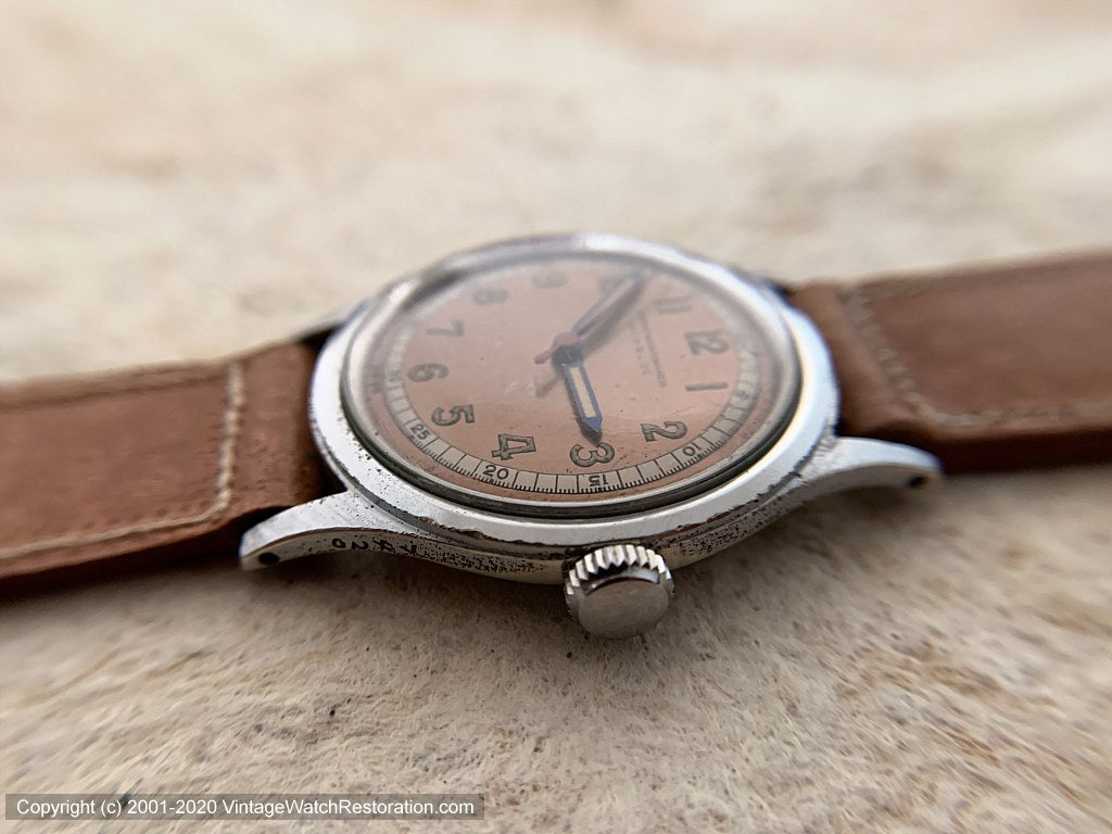 John Wanamaker WWII Era Two-Tone Copper Dial Gem, Manual, 32.5mm ...