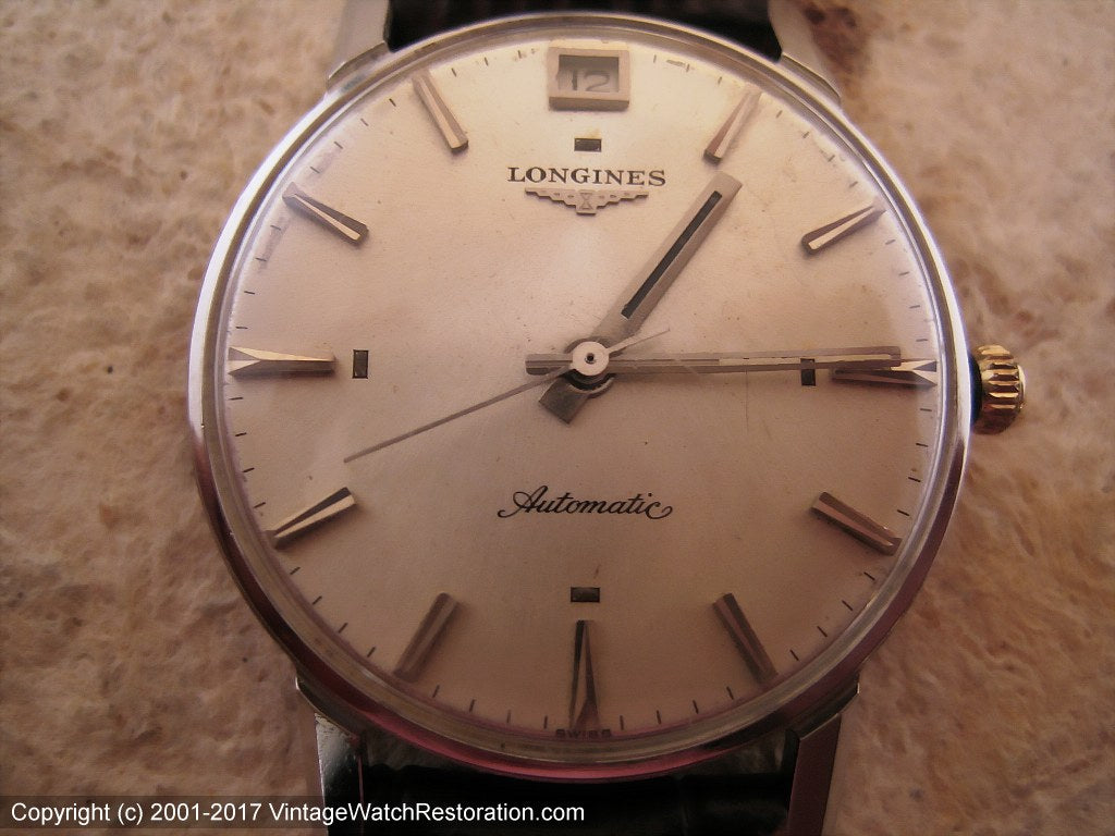 Longines Rare Type 'Flagship' with Date at Twelve, Automatic, Large 34 ...