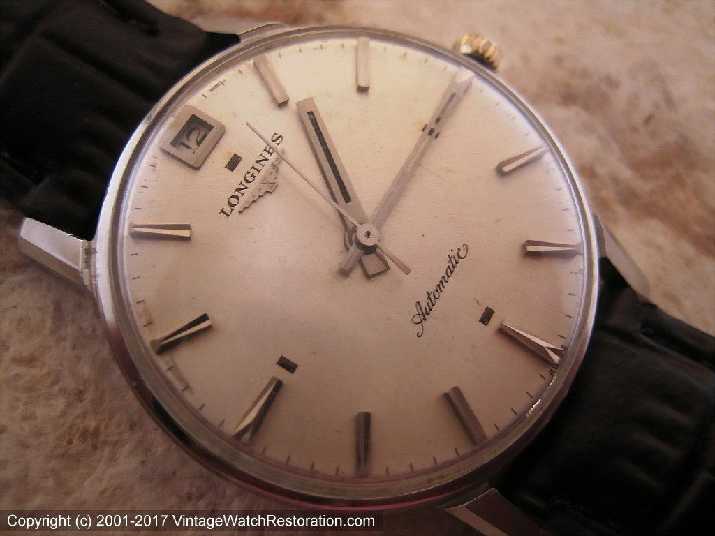 Longines Rare Type 'Flagship' with Date at Twelve, Automatic, Large 34 ...