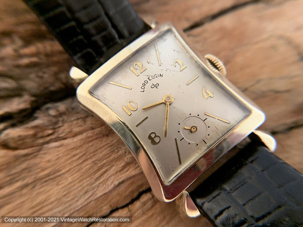Lord Elgin Hourglass Case with Glass Crysta with Orginal Case, Manual ...