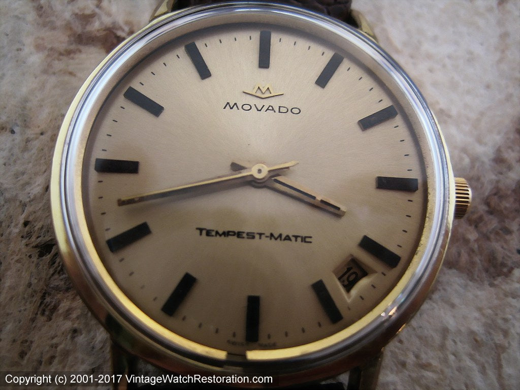 Movado Tempest-Matic Sub Sea with Date, Automatic, Large 36mm – Vintage ...