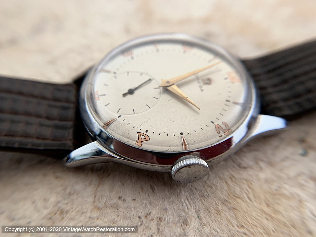 Omega Post WWII Large Ivory Dial Cal 2532C, Manual, Very Large 35.5mm ...