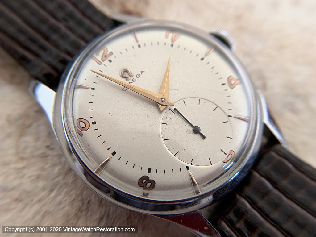 Omega Post WWII Large Ivory Dial Cal 2532C, Manual, Very Large 35.5mm ...
