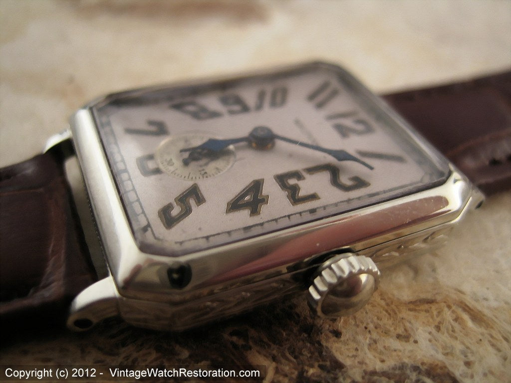 Waltham Exploding Dial Tank, Manual, 24x35mm – Vintage Watch Restoration