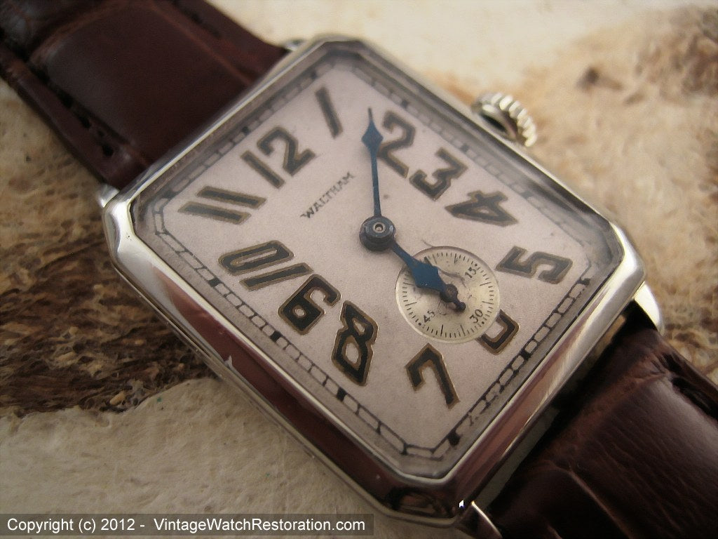 Waltham Exploding Dial Tank, Manual, 24x35mm – Vintage Watch Restoration