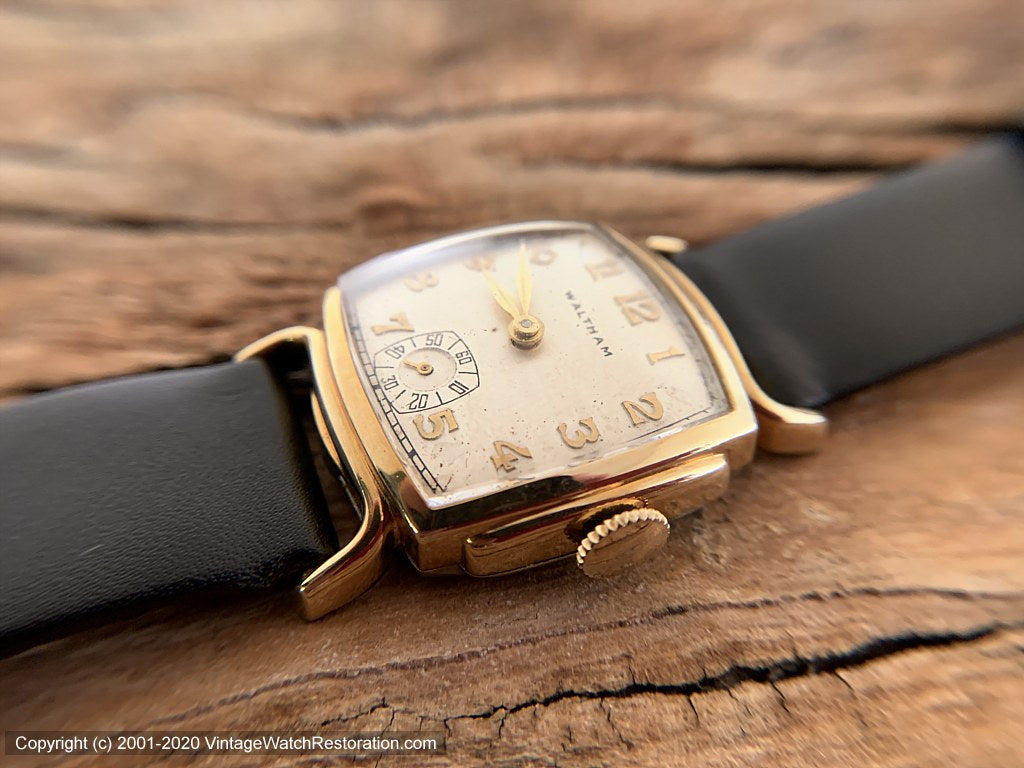 Waltham Square Tonneau with Horned Lugs, Manual, 27.5mm – Vintage Watch ...