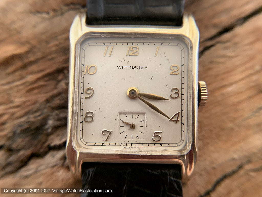 Wittnauer Original White Dial in Decorative Case with Presentation Box ...